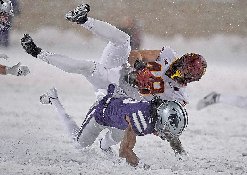 Iowa State relies on big plays for snowy 42-35 win over No. 19 K-State ...